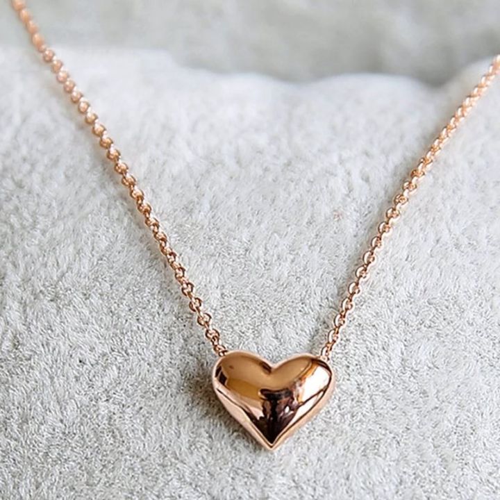 Romantic Titanium Stainless Steel Love Heart Chain For Women by Top 10 ...