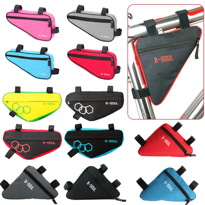 Waterproof Triangle Bicycle Bags Cycling MTB Accessories Front Tube ...