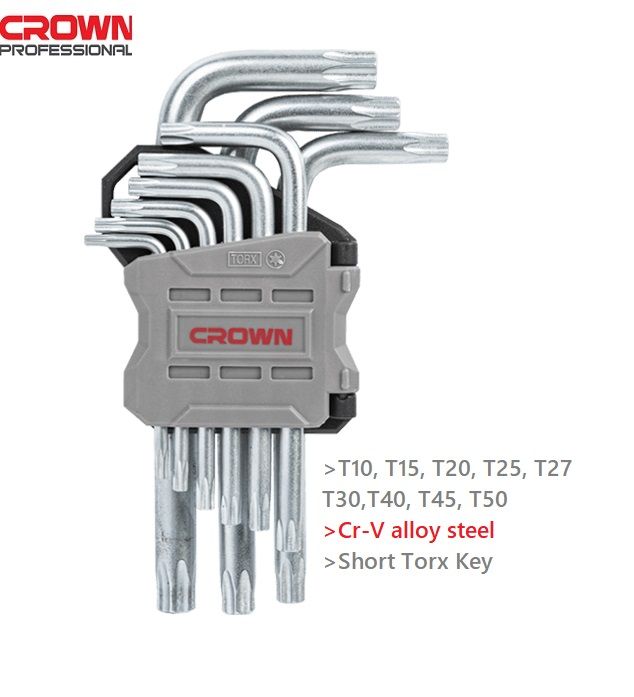 Crown 9pcs Short Torx Key Set CPHOK-TMAX09 | Daraz.com.bd