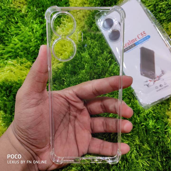 For Realme C55, Narzo N55 Clear Cover Soft Thin Anti-Scratches Crystal ...