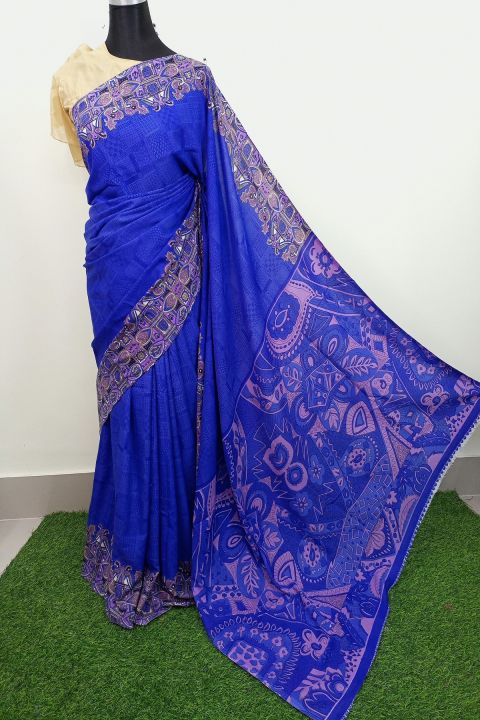 Indian soft jorjet saree for woman | Daraz.com.bd