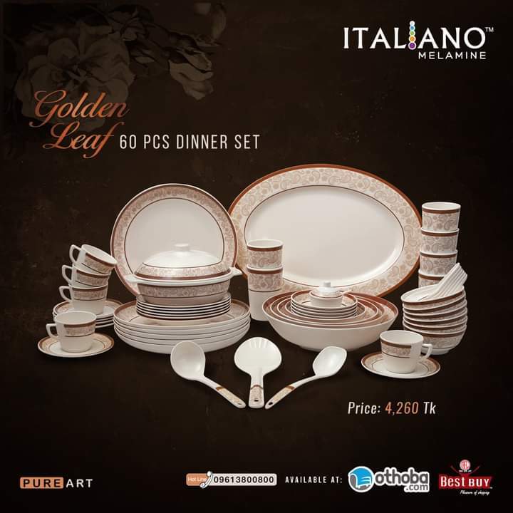 Italiano Melamine 60 Pcs Dinner Set, Tableware set | Daraz.com.bd