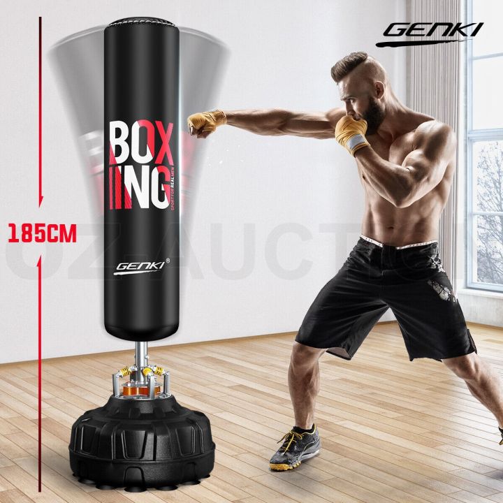 Boxing Stand 185cm Hydraulic Gym Punching Bag Freestanding Suction ...