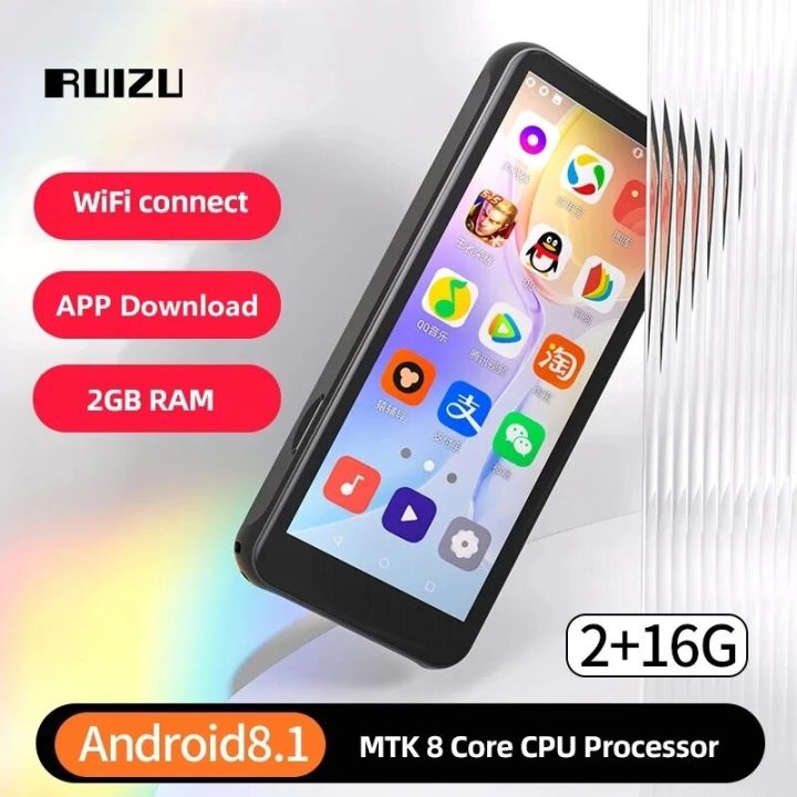 Original RUIZU Z80 Android WiFi MP4 Player With Bluetooth Full Touch ...