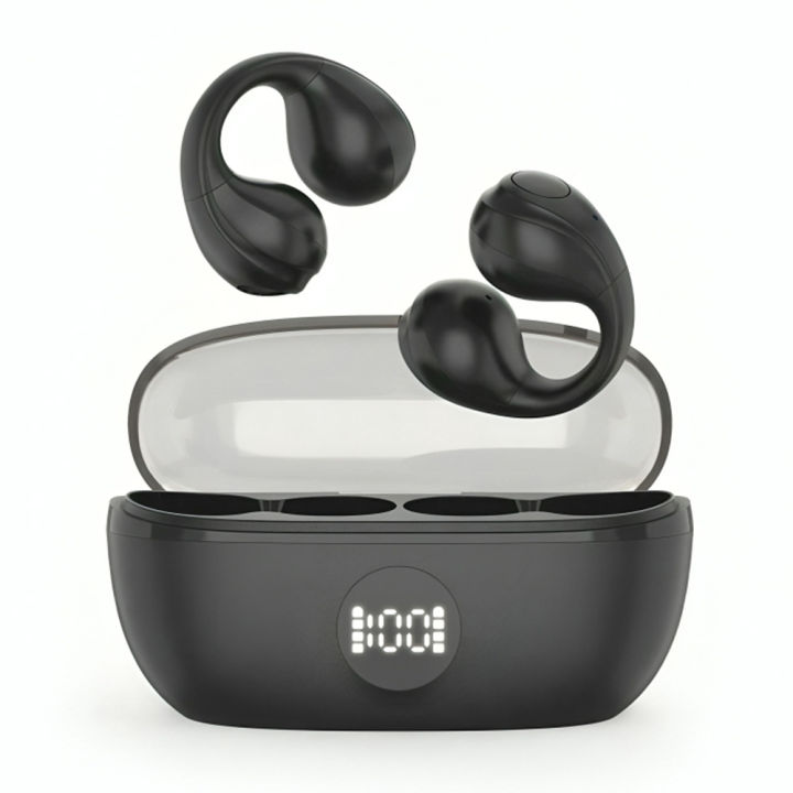 HnB HB-22 Wireless Earclip Bluetooth Headphones Bone Conduction ...
