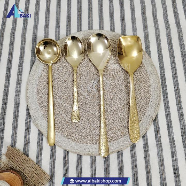 Pitol Spoon Set (4Pcs).Brass made. Spoon set. Desigen Spoon set 01 ...