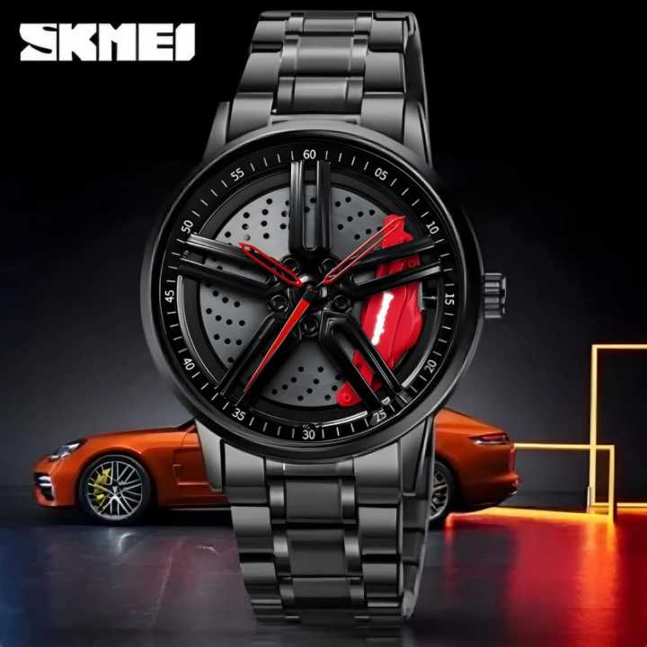 Brand Steel Watch Car Rim Hub Watches Men Super Locomotive Men Watch Stainless Steel for Watch ...