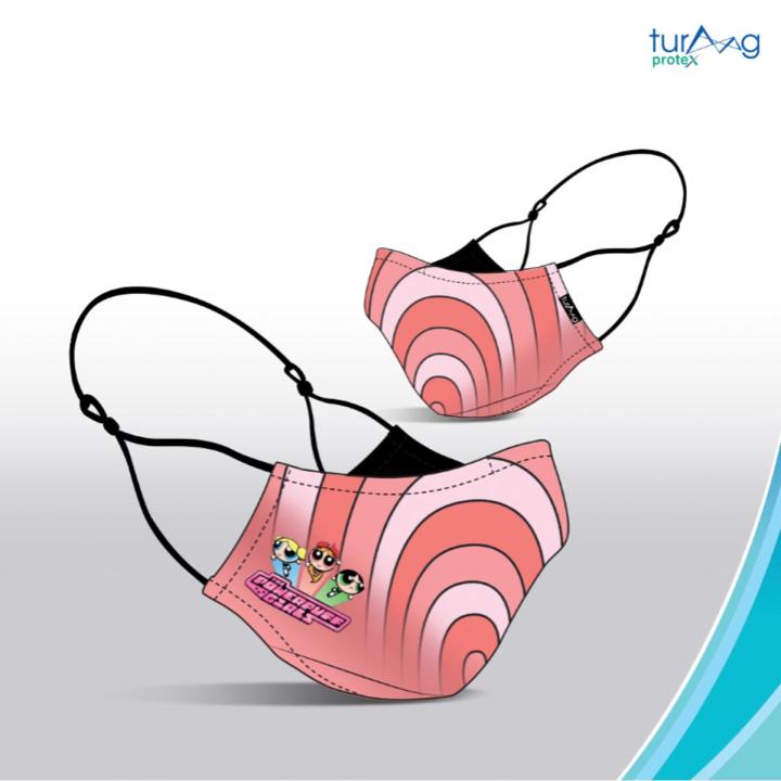 [Pack of 01] Turaag Protex POWERPUFF-GIRLS Face Mask | Daraz.com.bd