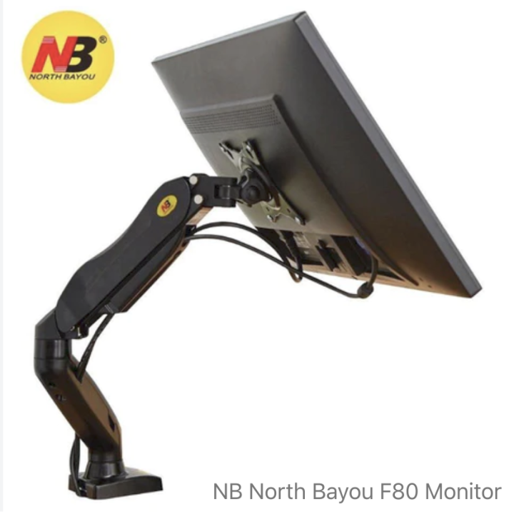 NB F80 North Bayou Monitor Desk Mount Stand Full Motion Swivel Monitor ...