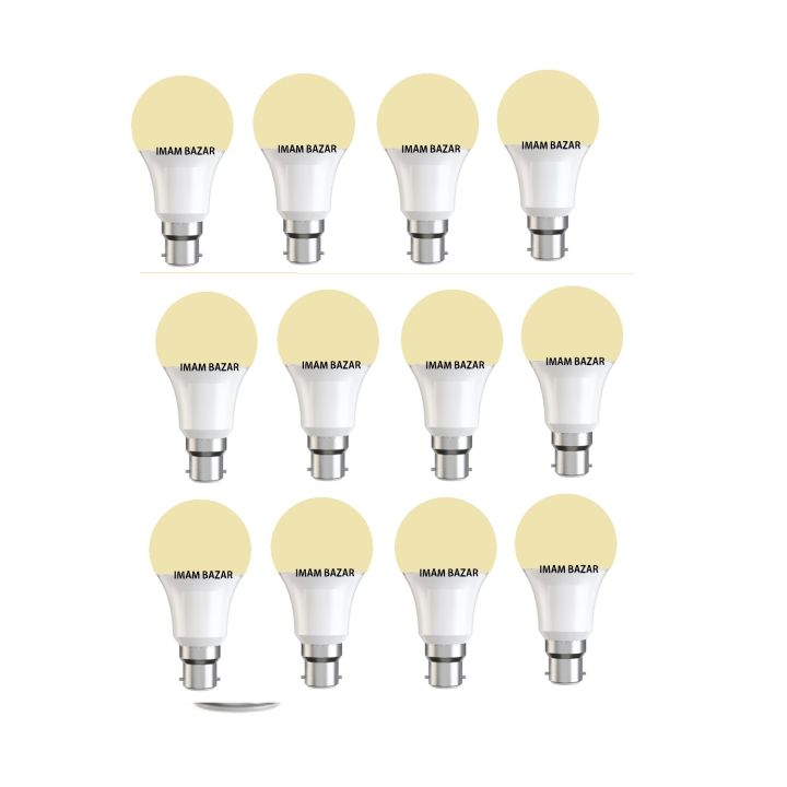 9 watt Warm colour LED light base B-22 2pcs | Daraz.com.bd
