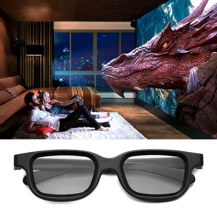 2Pcs/Lot VQ163R Polarized Passive 3D Glasses for 3D TV Real 3D Cinemas ...