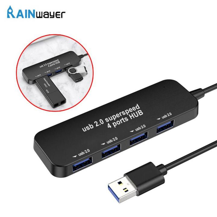 【VisioN Shop】Ultra-thin 4-port 2.0 HUB High Indicator Light USB Hub For ...