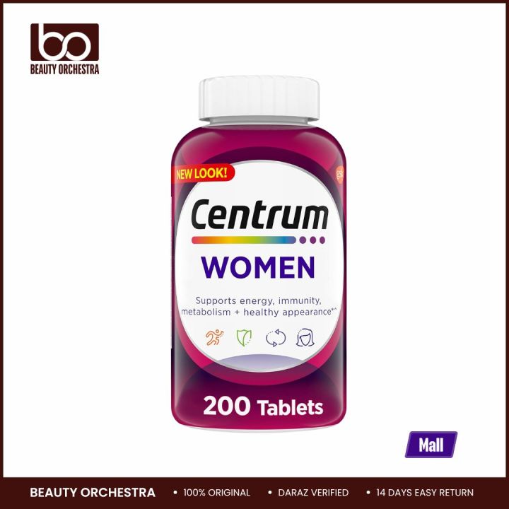 Centrum Women Multivitamin/Multimineral Supplement with Iron Vitamin D3 ...