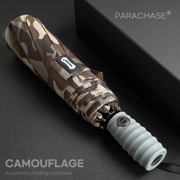 Parachase Automatic Umbrella for Men Windproof Camouflage Style Large ...