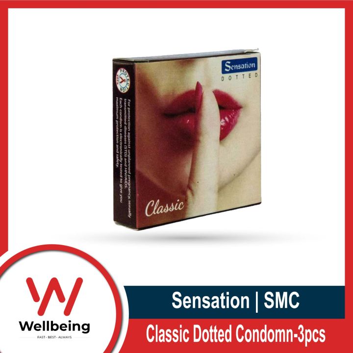 Sensation Dotted Classic Condom For Men - Single Pack - 3x1 - 3pcs | Daraz.com.bd