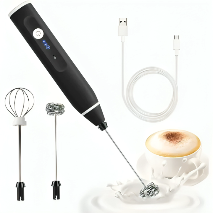 Electric Rechargeable Handheld Coffee Mixer - Perfectly Blend Your ...