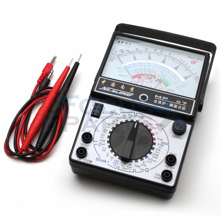 MF-47 Analog Multimeter Linear Multimeter Analog Tester AC DC Voltmeter ...
