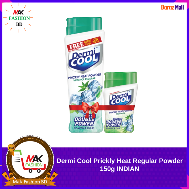 Dermi Cool Prickly Heat Regular Powder 150g INDIAN | Daraz.com.bd