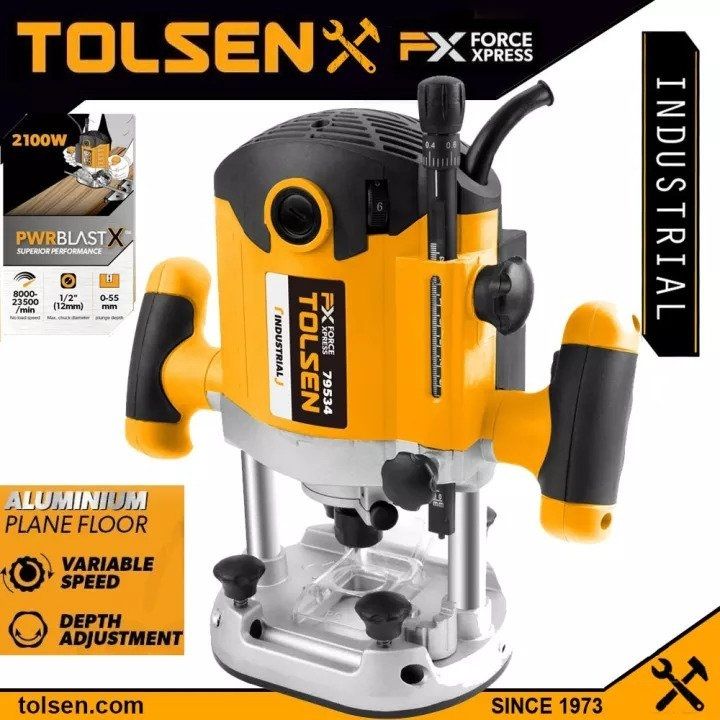 TOLSEN Electric Router 2100W Industrial Model 79534 - Kings Trading ...