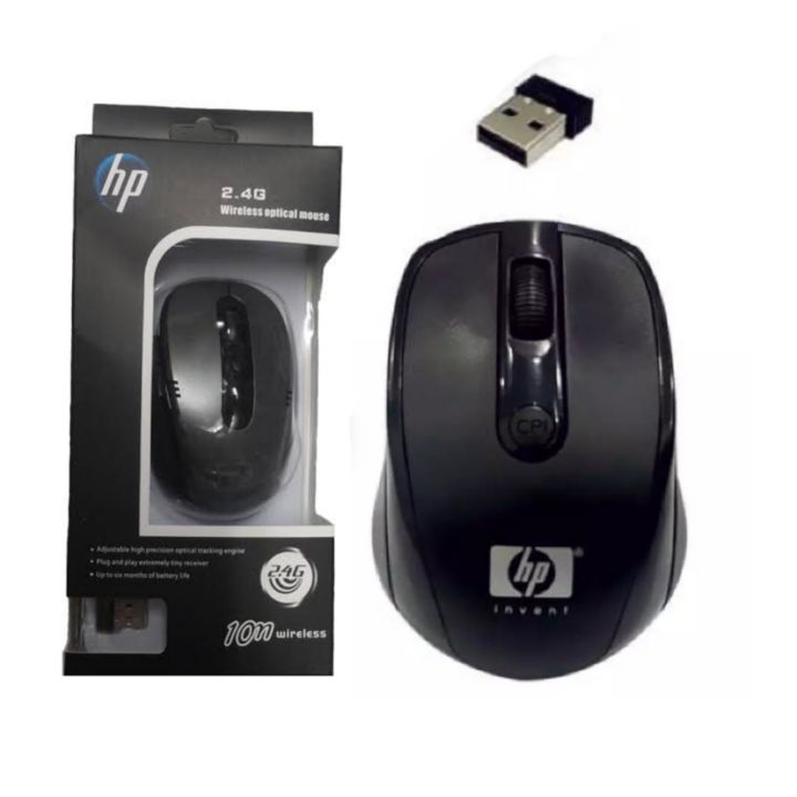 Wireless Optical USB Mouse HP_2.4G- with on-off switch -Black | Daraz ...