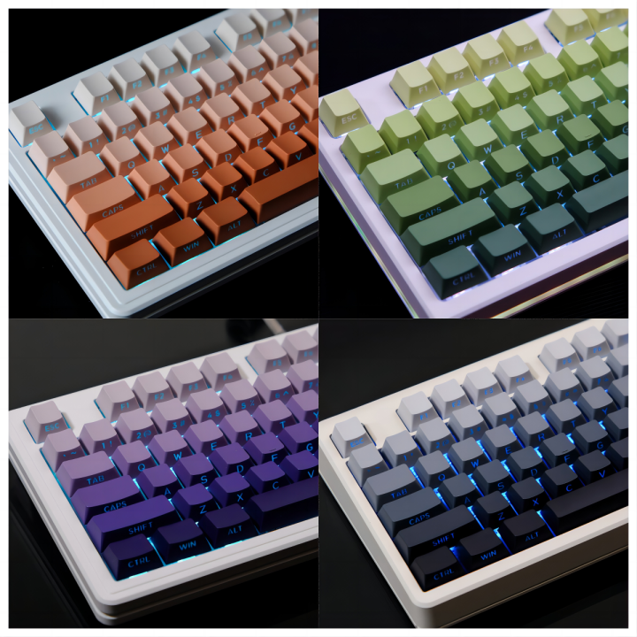 PBT Keycaps Side Print Keycap Set Double Shot Shine Through Custom ...