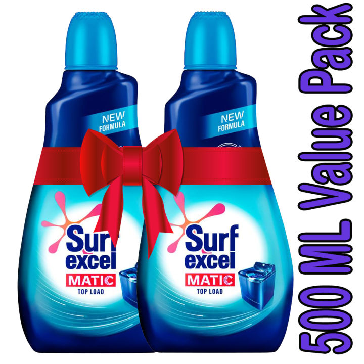 Surf Excel Matic Liquid Detergent 500 ML 2 Pcs Combo Pack | Daraz.com.bd