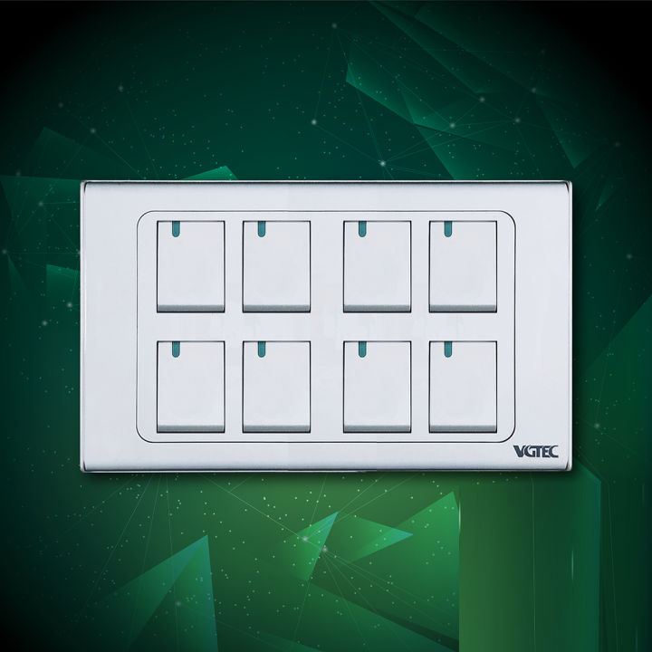 VGTEC - 8 gang 1 way switch (Exclusive series) | Daraz.com.bd