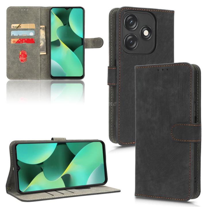 Vantime For Tecno Spark 10c Multi Functional Pu Leather Phone Case Wallet Camera Protection