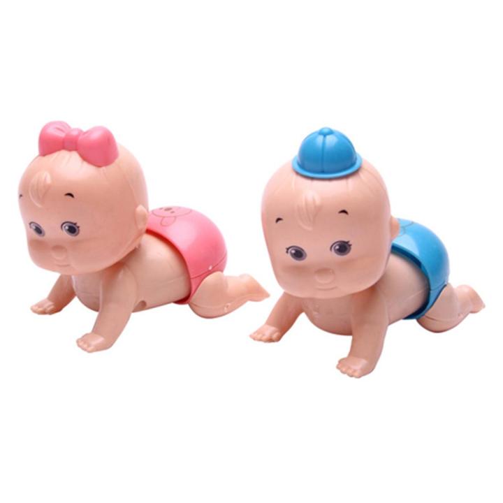 Cute Windup Crawling Crawl Boy Girl Doll Toy Birthday Gift for Baby Kid ...