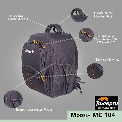 Panasonic Professional Video Camera Bag Model-104 - Black | Daraz.com.bd