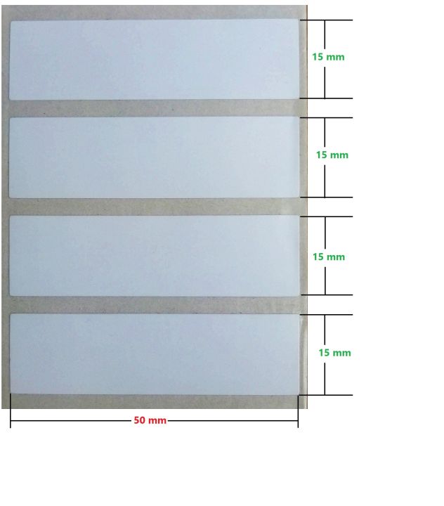 50 *15 mm barcode Thermal DT paper 1000pcs / 1 Roll | Daraz.com.bd