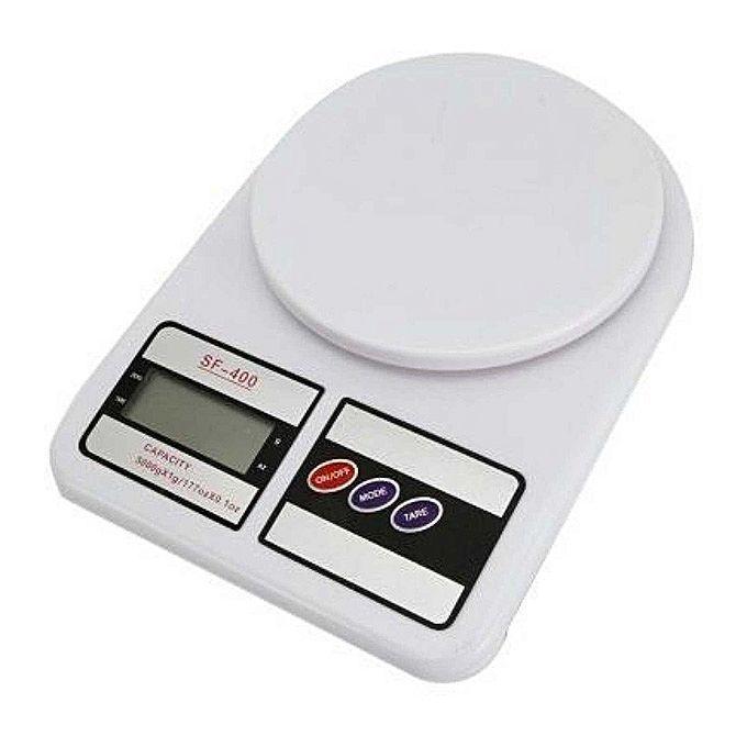 Digital Kitchen Scale 5 KG - White | Daraz.com.bd