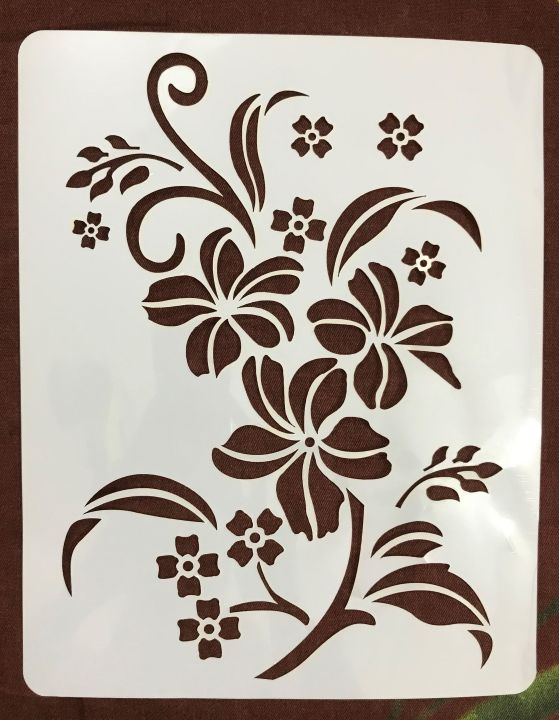 Stencil for Wall & Fashion Painting Template 10in by 8in. | Daraz.com.bd