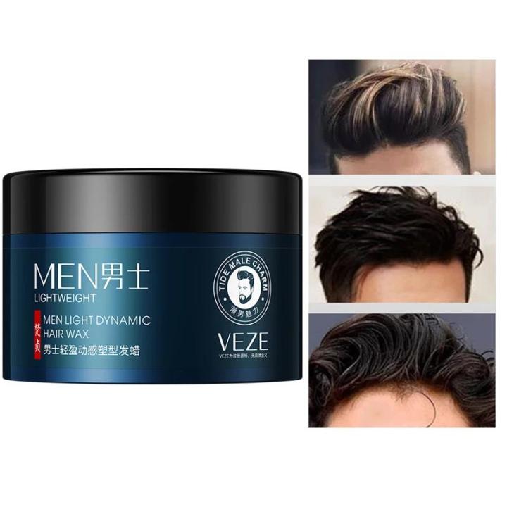 Men's Hair Wax Styling Pomade Silver Grandma Grey Disposable Natural ...