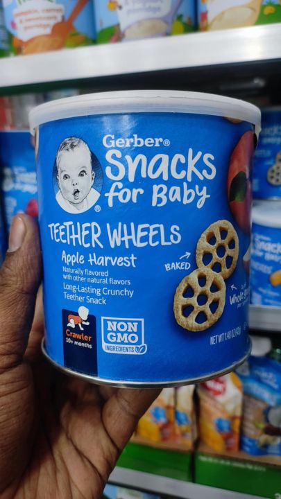 Gerber Teether Wheels Apple Harvest (8+ Months) 42G Product of USA ...