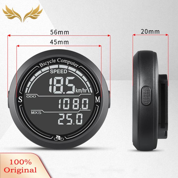 Bicycle Speedometer Wireless Bike Speedometer Odometer Large Screen ...