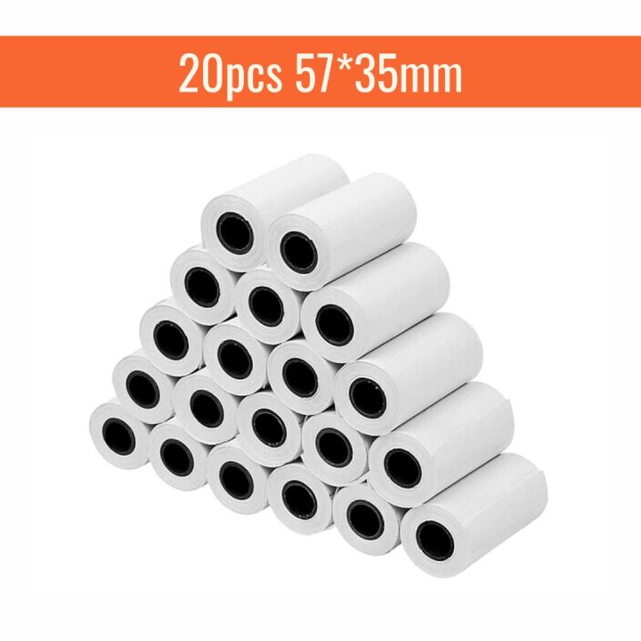 20pcs 57*35mm Thermal Paper Rolls for 58mm POS, Receipt, and Mini ...