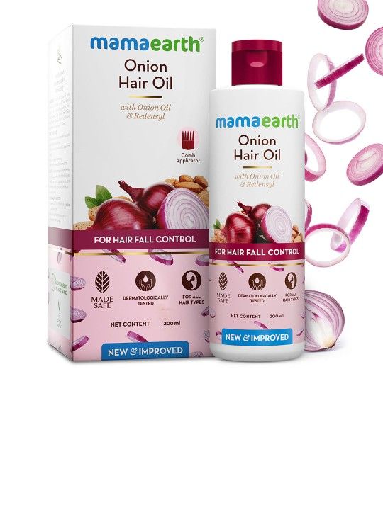Mamaearth Onion Hair Oil for Hair Fall Control 150ml | Daraz.com.bd