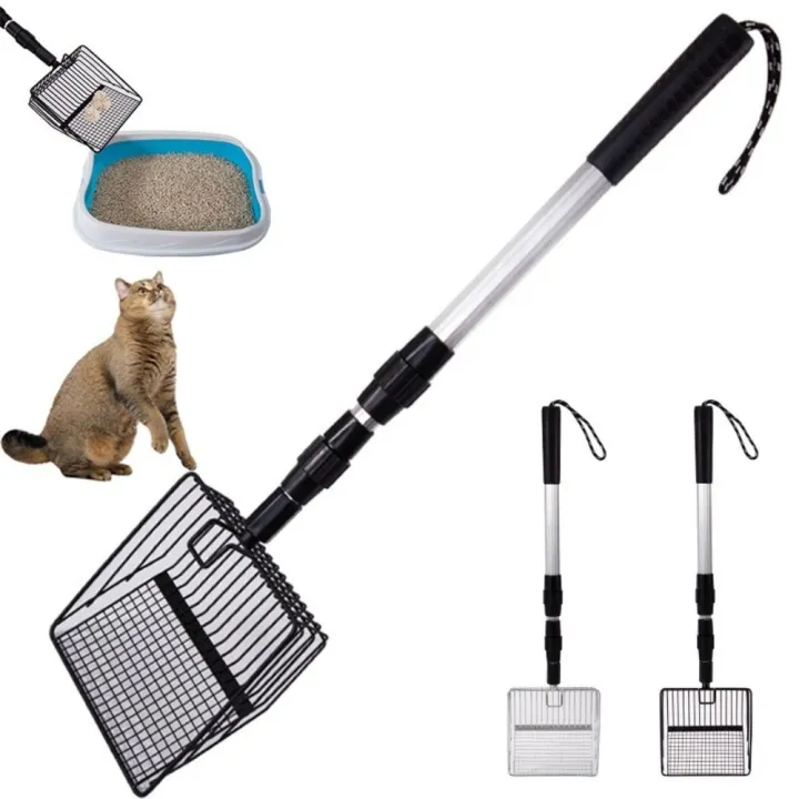 Litter Sifter Stretchable Chicken Coop Rake Telescopic Handle Long ...