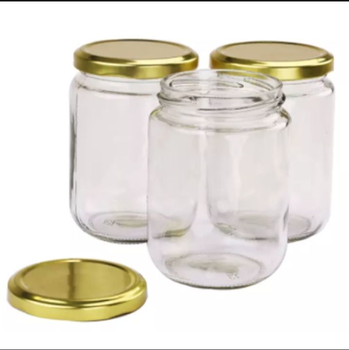 Glassware food jar food container, glass jar 500 gm 6 pc. | Daraz.com.bd