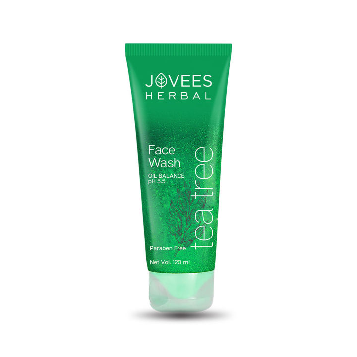 Jovees Herbal Tea Tree Oil Control Face Wash | Oily & Acne Prone Skin ...