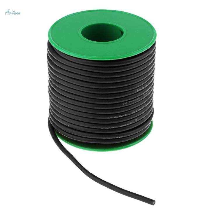 12 Gauge Silicone Wire Flexible 23 Feet High Temp Silicone Wire Black ...