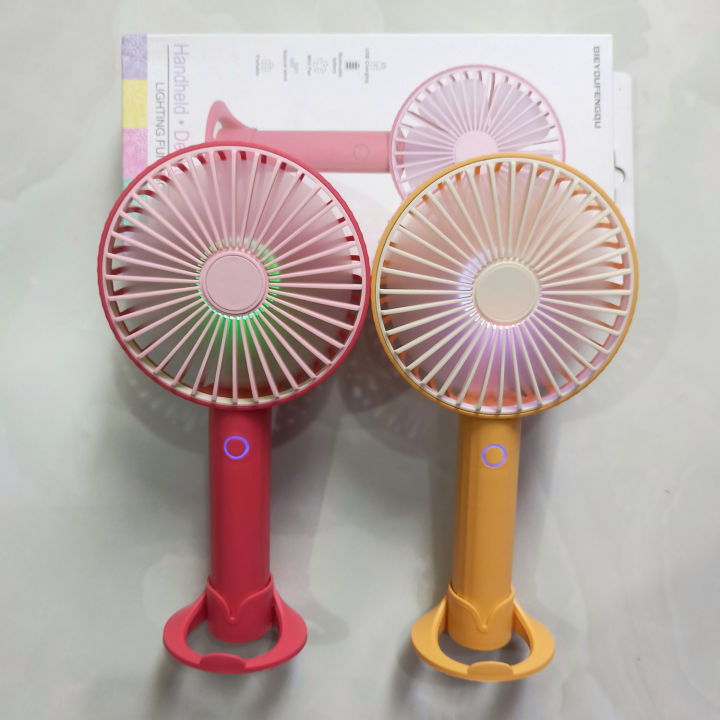 DIANDI DD-5649 Rechargeable Stylish Hand Fan With Luminous Light ...