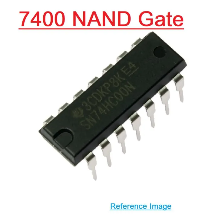 2Pcs- 7400 SN74HC00N 74HC00 74LS00 NAND Gate Dual In Package DIP 14 Pin Leads IC | Daraz.com.bd