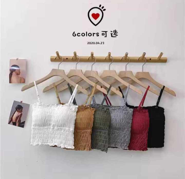 Chic Comfort: 6-Color Smocked Tube Top Collection | Daraz.com.bd