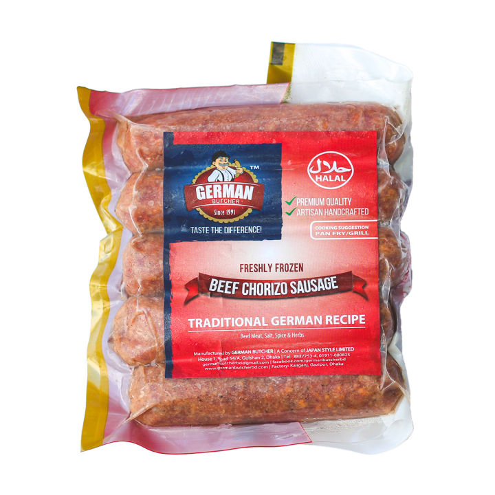 German Butcher Beef Chorizo Sausage 2 packet 10 pcs 600gm | Daraz.com.bd