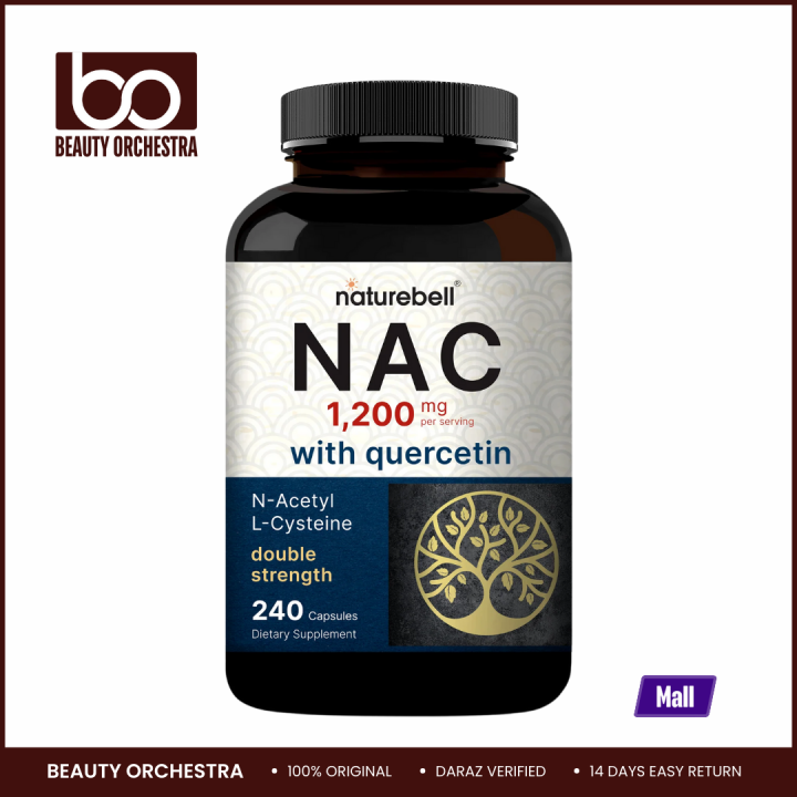 NatureBell NAC Supplement (N-Acetyl Cysteine) With Quercetin 1200mg ...