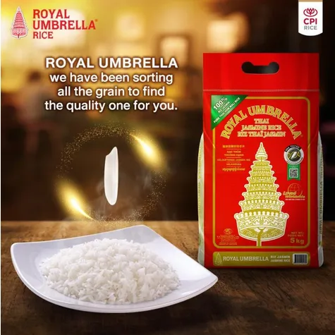 Royal Umbrella Jasmine Rice 5kg-Thailand | Daraz.com.bd