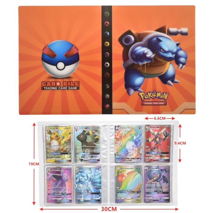 240pcs Album Pokemon Cartoon Trading Cards Kid Charizard Collectible ...