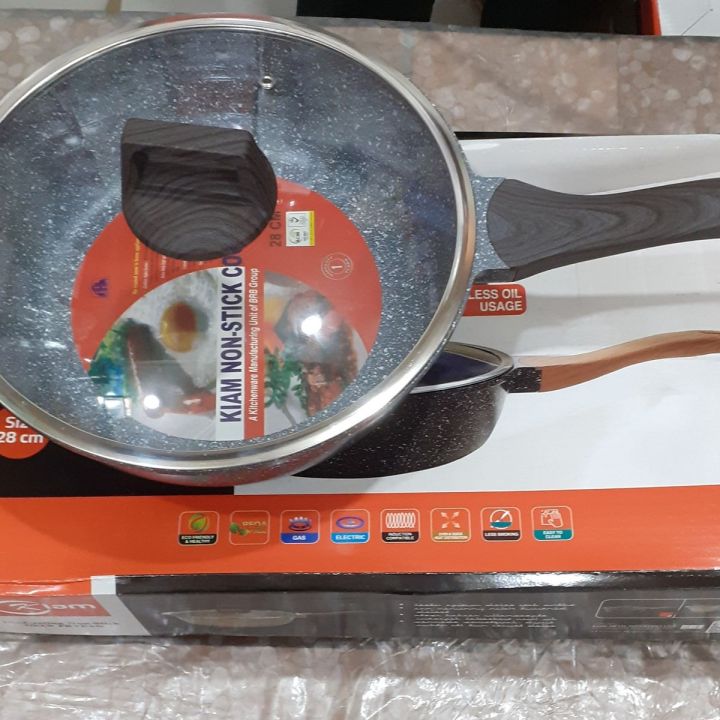 Kiam Non Stick Deep Fry Pan Dai Casting 24cm (Induction Bottom) | Daraz ...